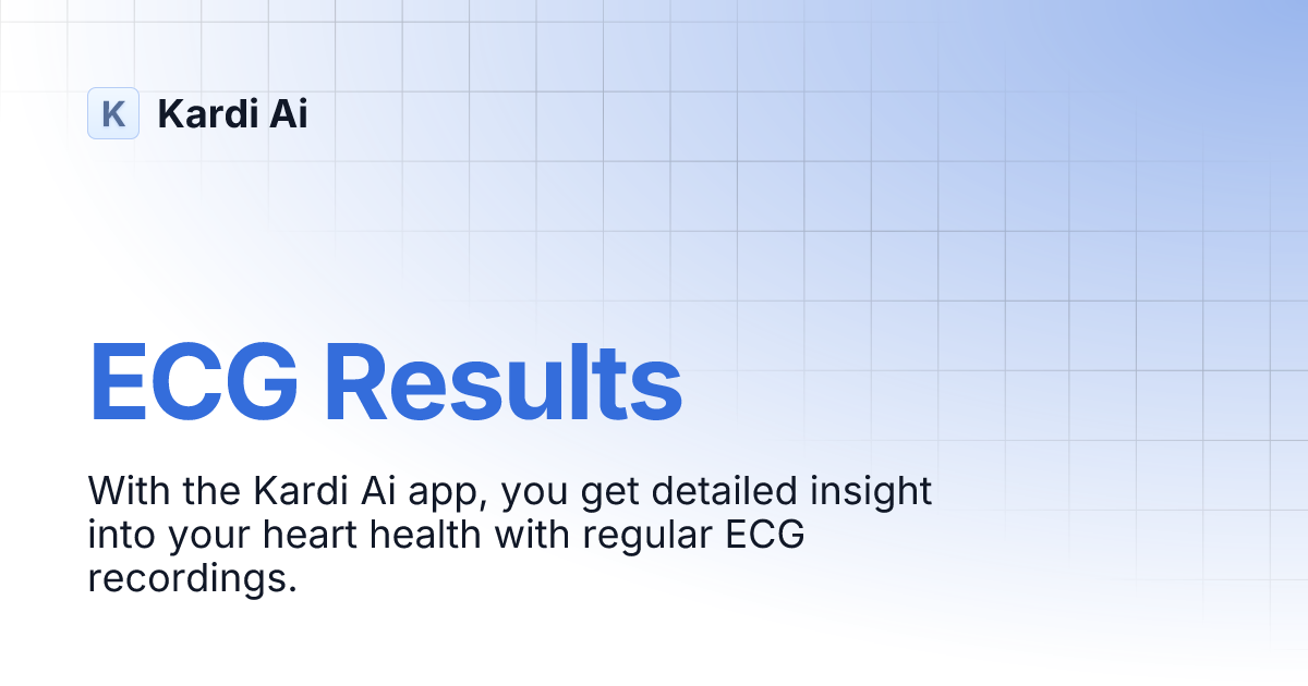 ECG Results | Kardi Ai